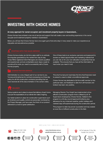 Marketing Material - Choice Homes - Referrer View
